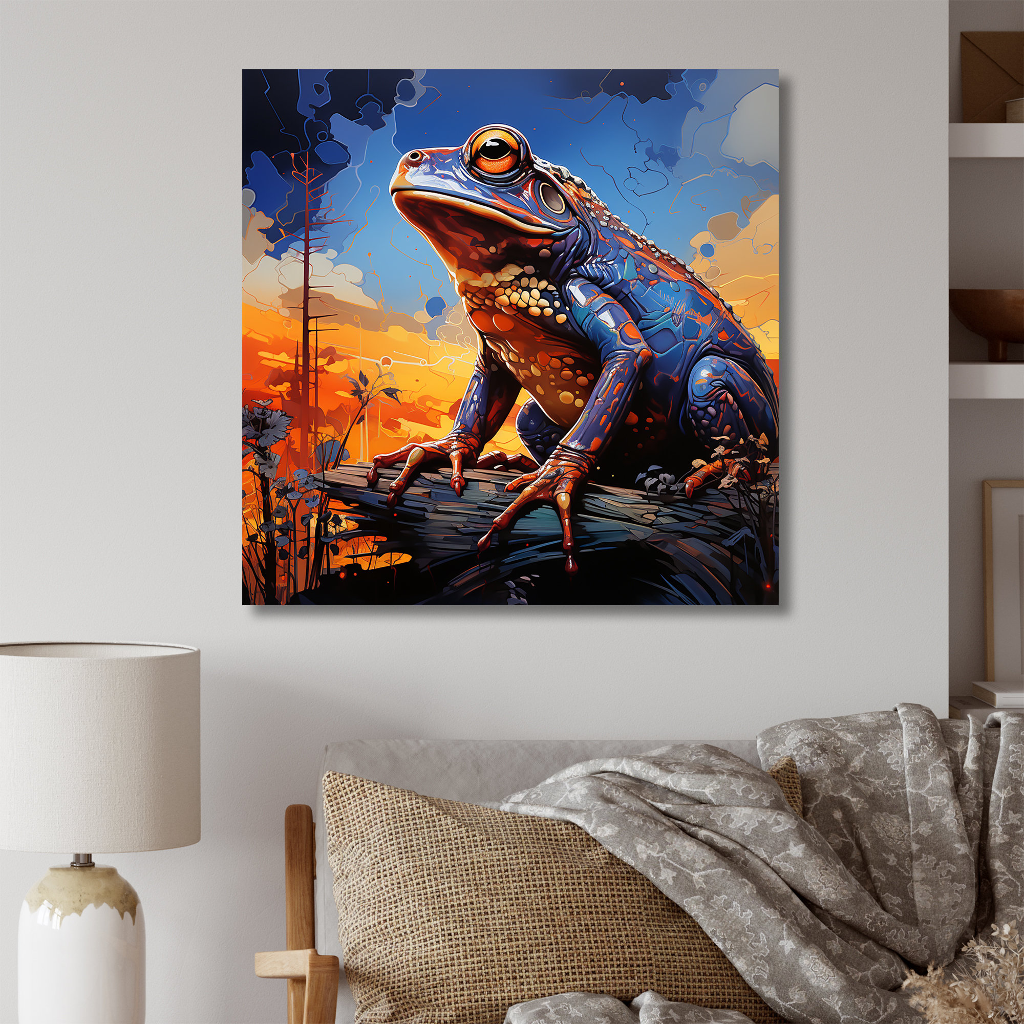 Winston Porter Expressionist Frog Spirit II On Canvas Print | Wayfair