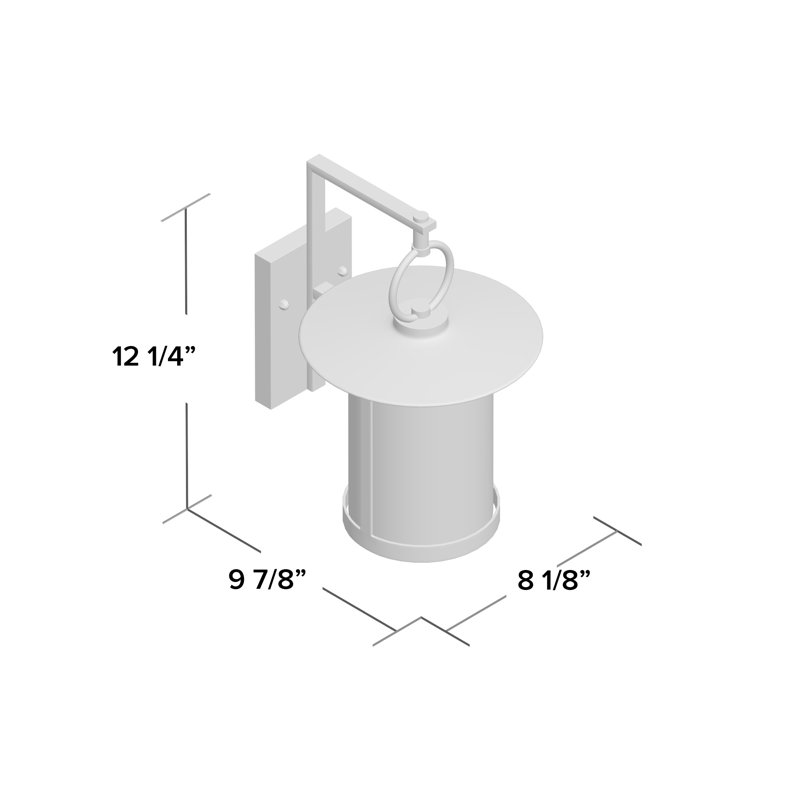 Gracie Oaks Decater Outdoor Wall Lantern & Reviews | Wayfair