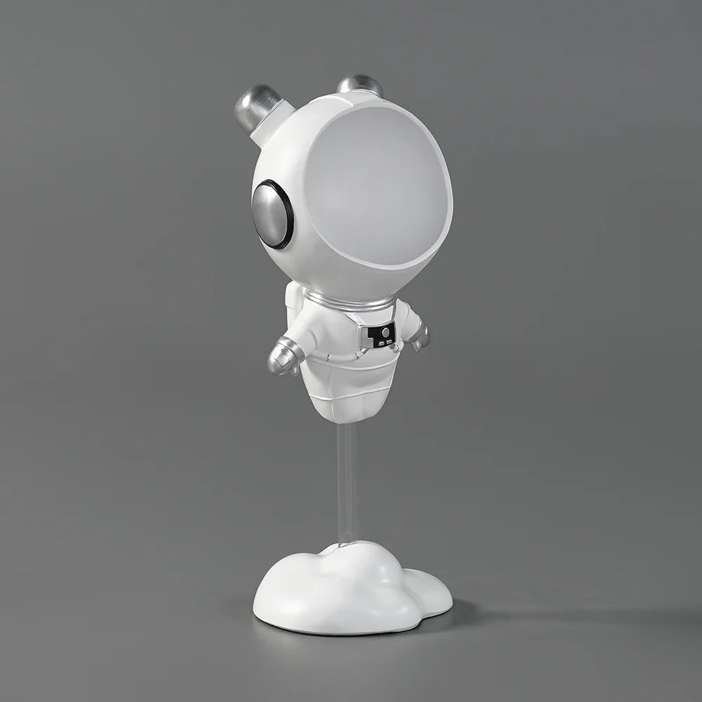Latitude Run® Modern White Astronaut Side Table Floor Figurine End ...
