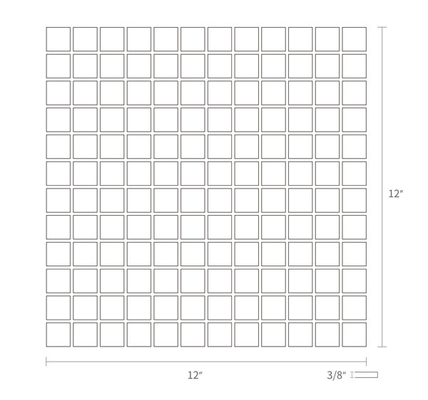Simple Tile 1"X1" Marble Mosaic Tile | Wayfair