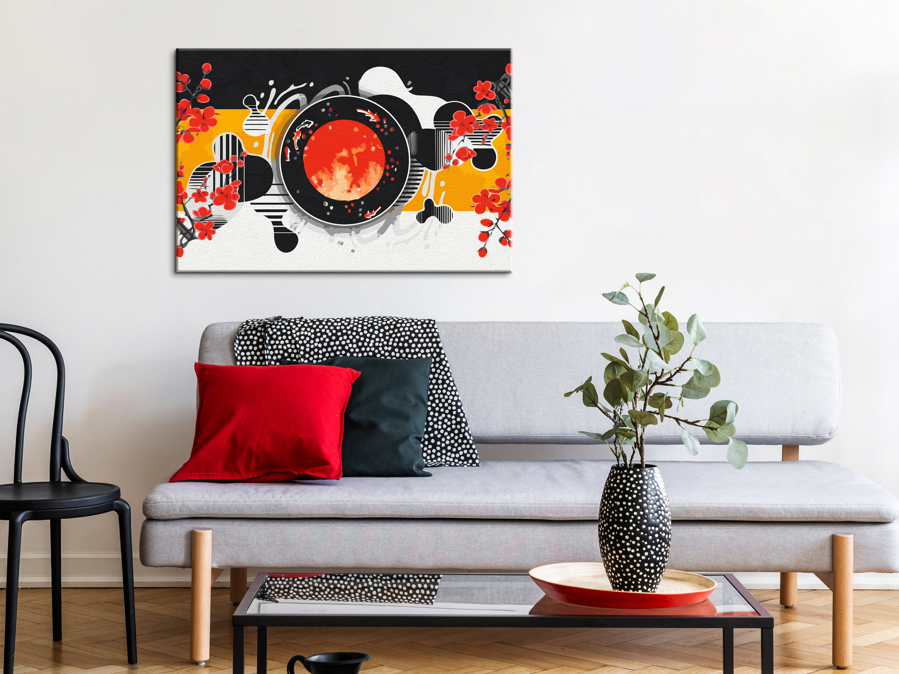 East Urban Home Koi Fish Bon - Wrapped Canvas Painting | Wayfair