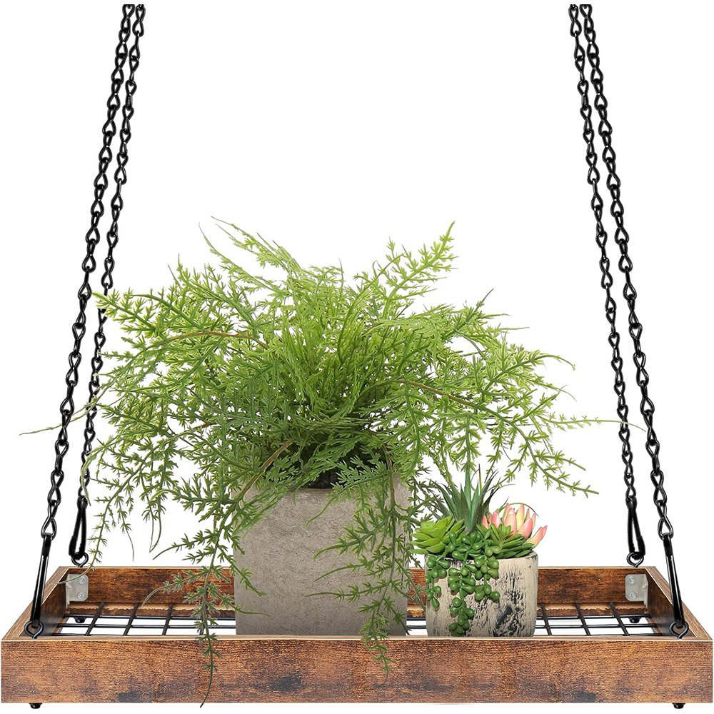 17 Stories Plant Hanger Indoor Outdoor, 16" Large Hanging Planters For ...