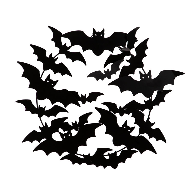 The Holiday Aisle® Metal Bat Halloween Indoor/Outdoor Wreath & Reviews ...