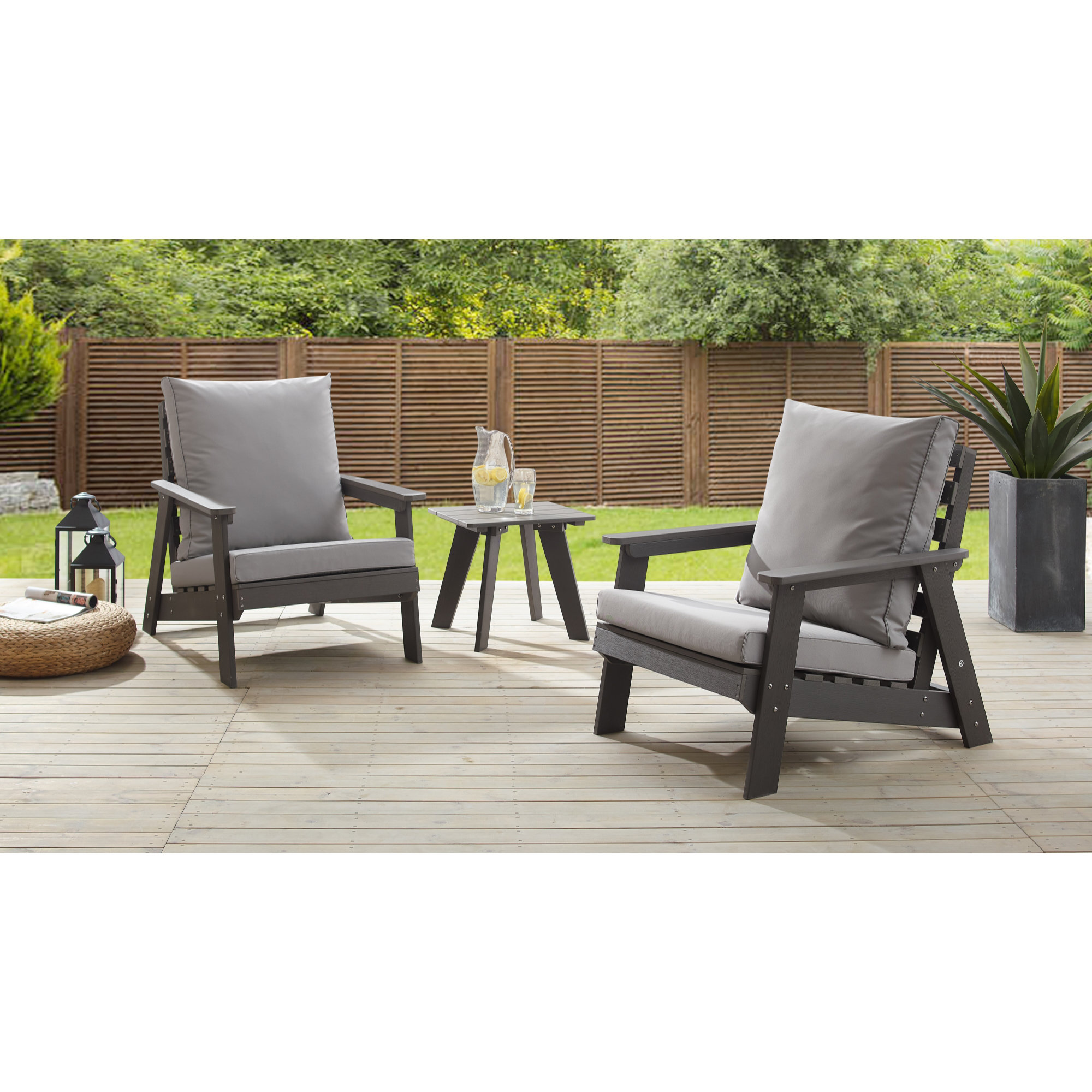 Beachcrest Home™ Nikolas 3 Piece Multiple Chairs Seating Group with ...