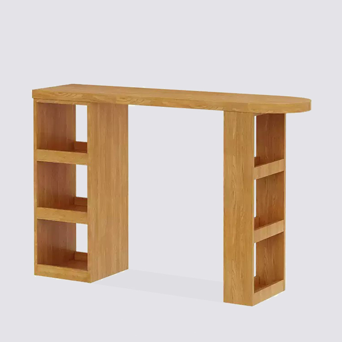 Ebern Designs Modern Minimalist Solid Wood Integrated Bar Table and ...