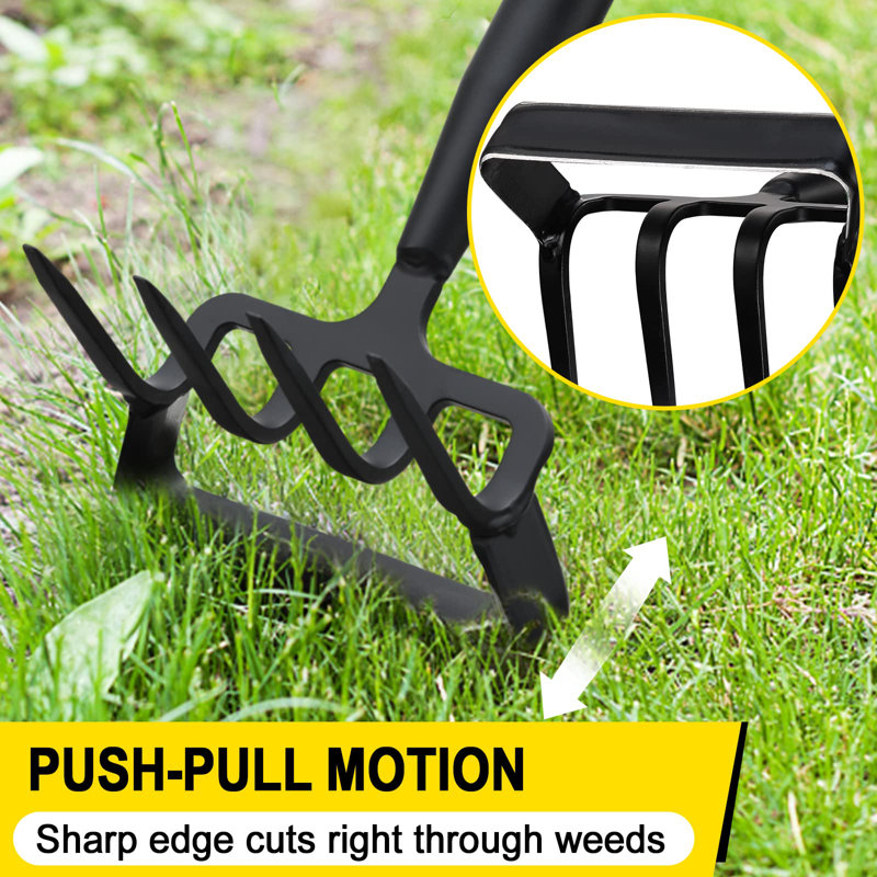 TULGIX Garden Hoe, Cultivator Stirrup Hoe Garden Tool for Weeding | Wayfair