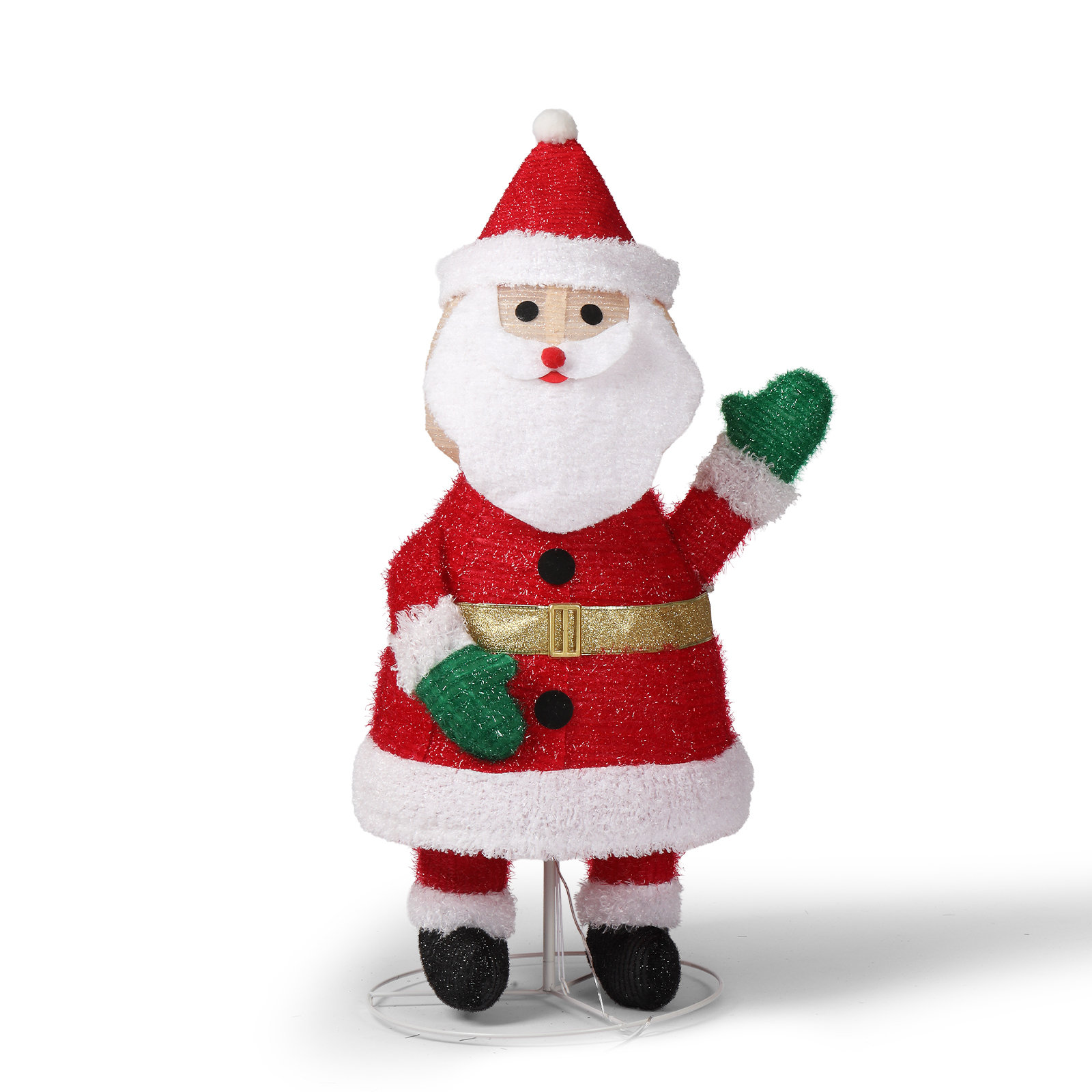 Charlton Home® 3.3ft Pop-up Santa Claus Christmas Decorations With 100 ...