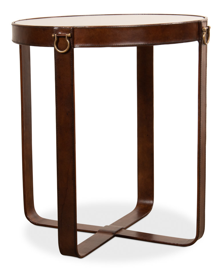 Sarreid Ltd Glass Top Frame End Table & Reviews | Perigold