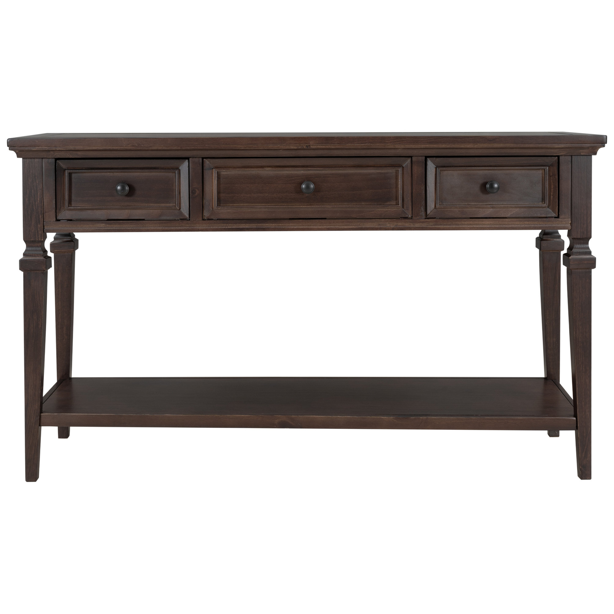 Canora Grey Classic Retro Style Console Table With Three Top Drawers ...