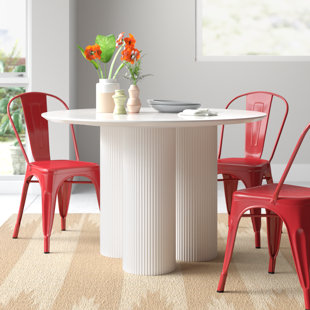 White Round Dining Tables You'll Love | Wayfair