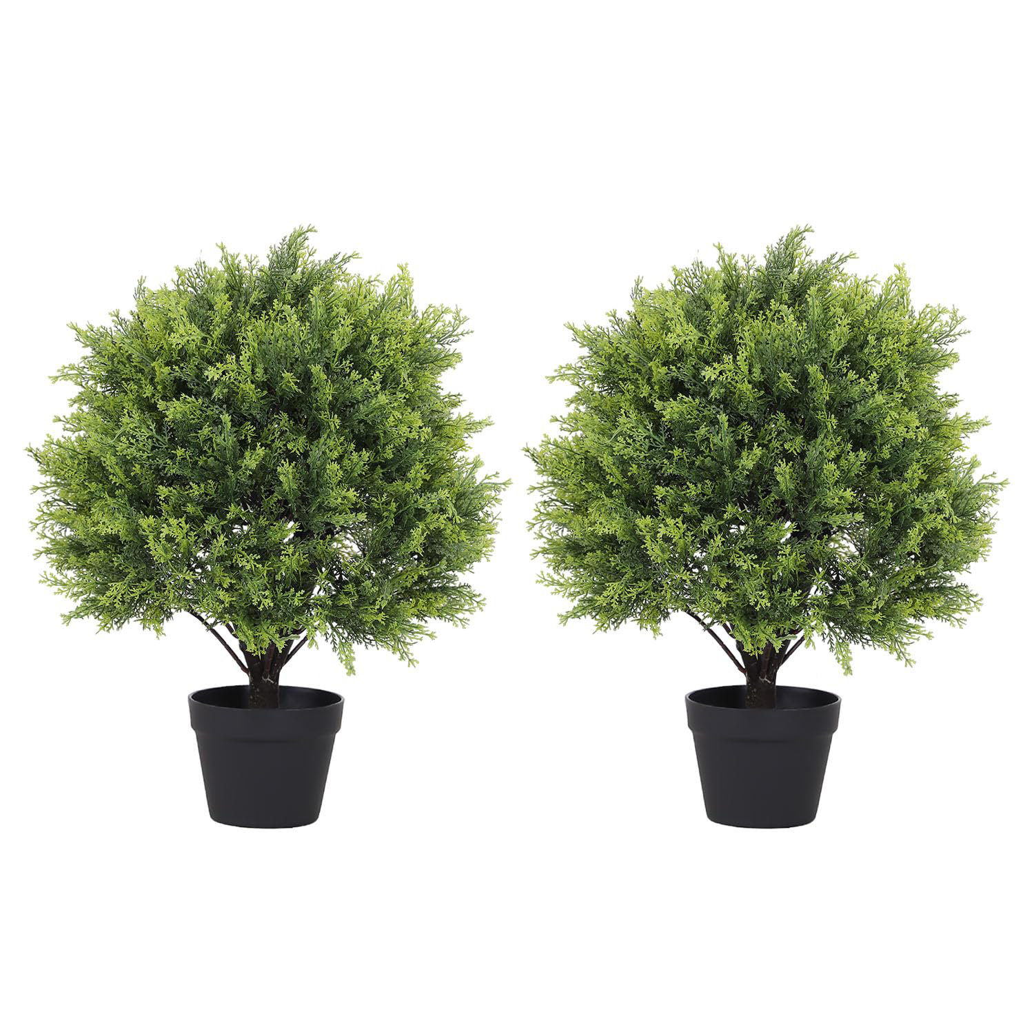 Red Barrel Studio® 2Ft Artificial Topiary Ball Trees Outdoor Set Of 2 ...