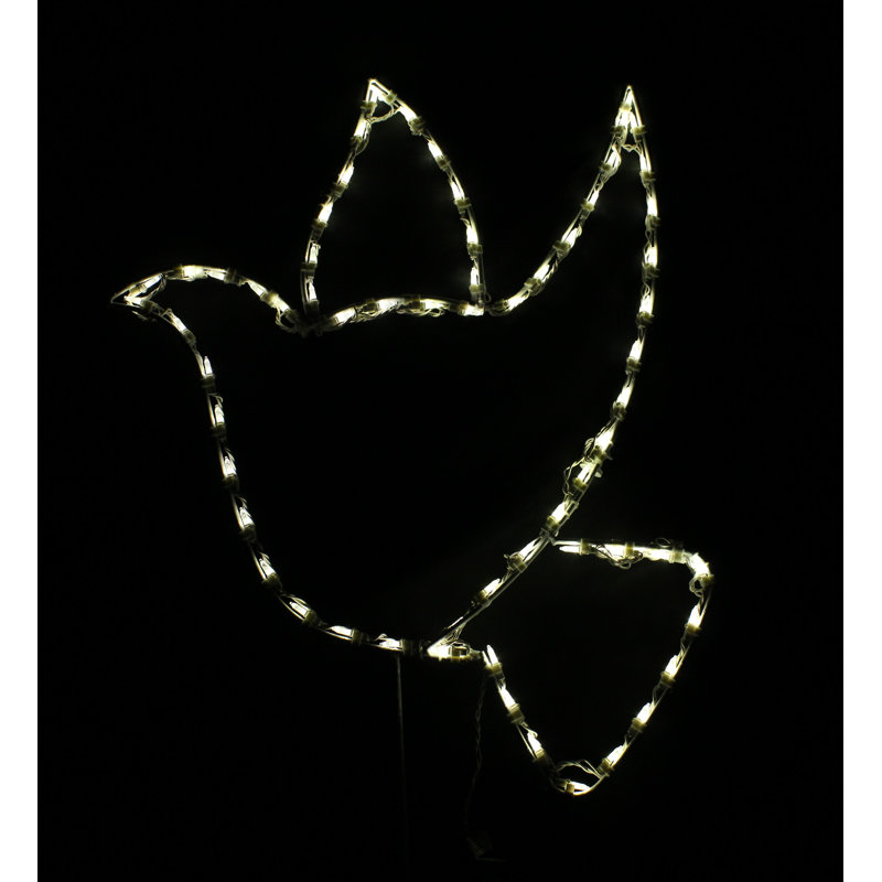Lori's Lighted D'Lites Dove Outline Religious Holiday Lighted Display ...