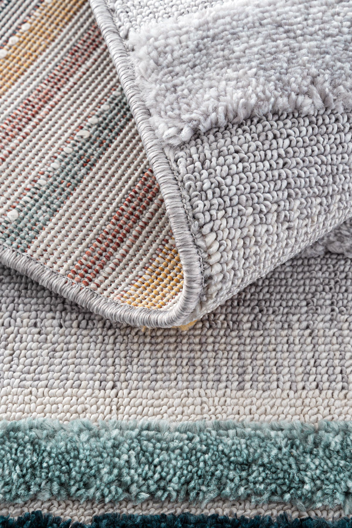 Hokku Designs Palazzo Multi Soft and Shiny Textured Scandinavian Rug ...