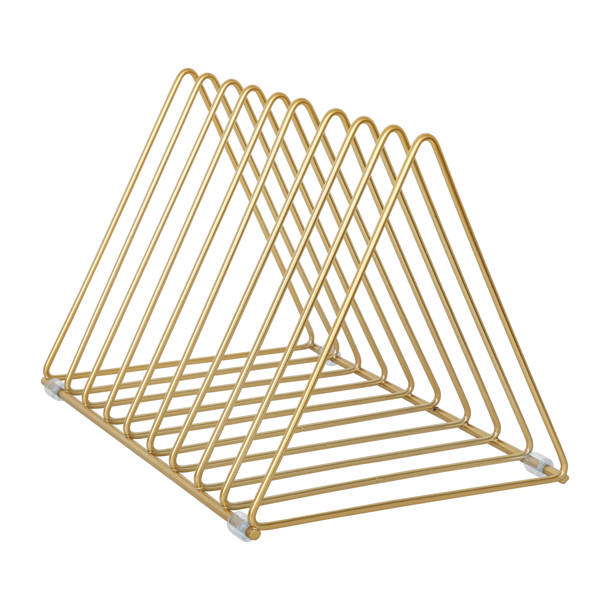 Rebrilliant Metal Free Standing Magazine Rack | Wayfair
