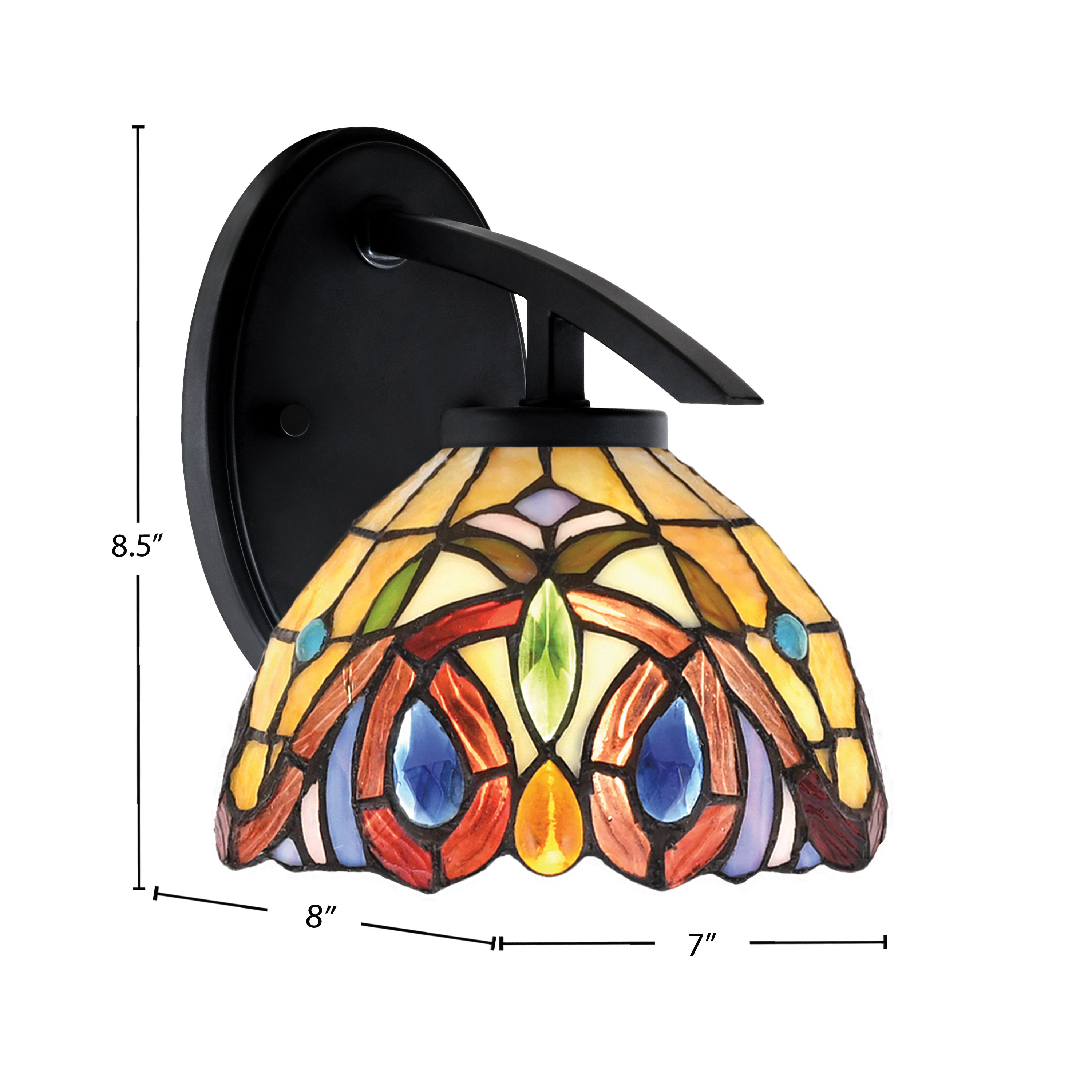 Toltec Lighting Kurve Downlight Wall Sconce Shown In Graphite Finish ...