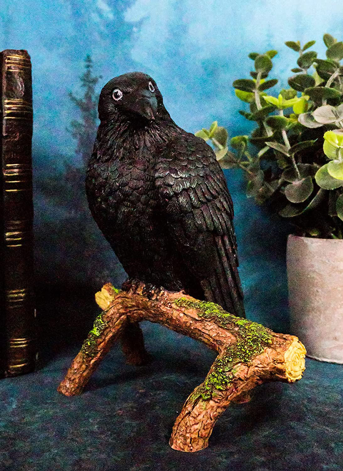 The Holiday Aisle® Gothic Raven Crow Perching On Tree Branch Scavenger ...
