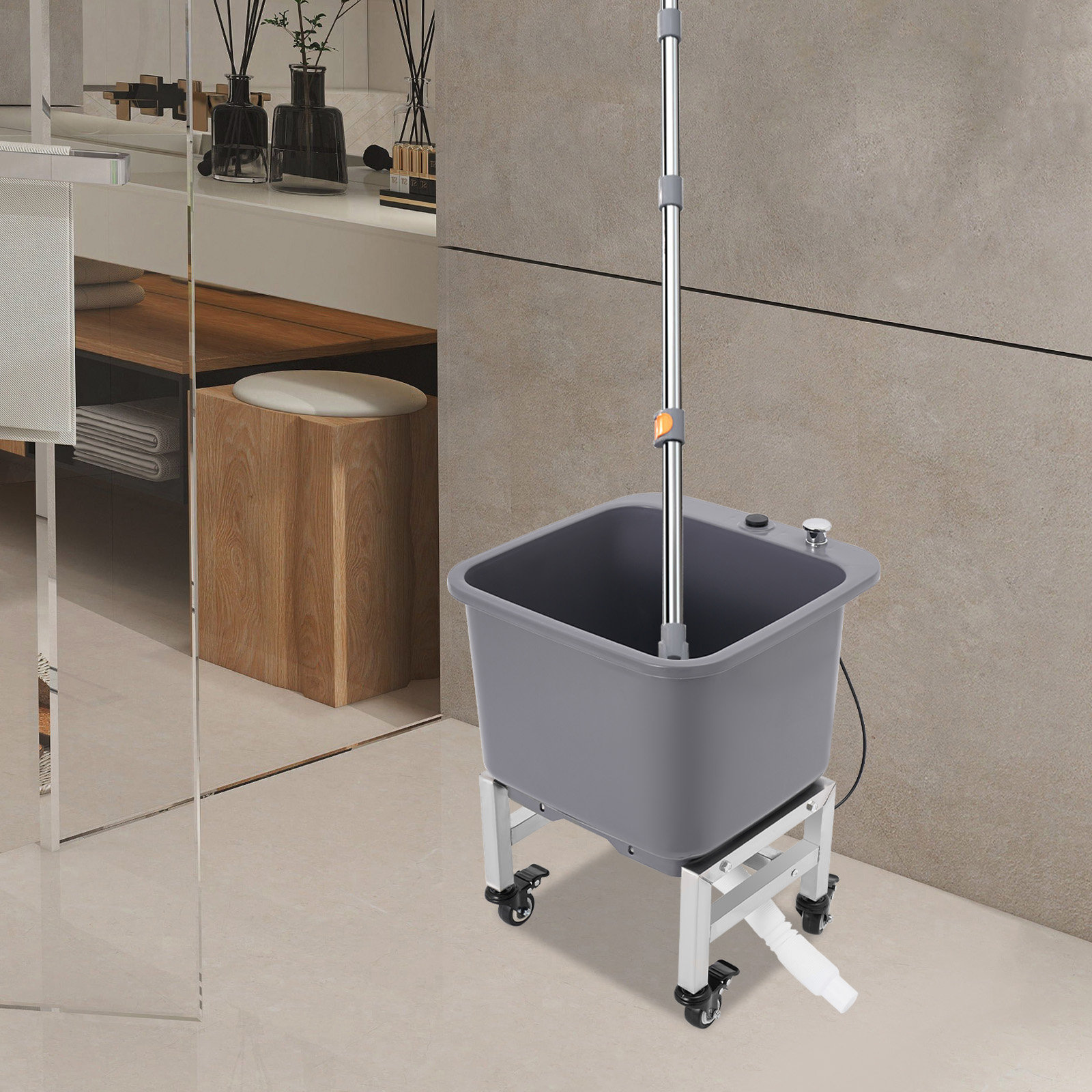 SUNYOU Portable Floor Mop Sink 15.75In(D)*15.75(W)*19.88In(H) | Wayfair