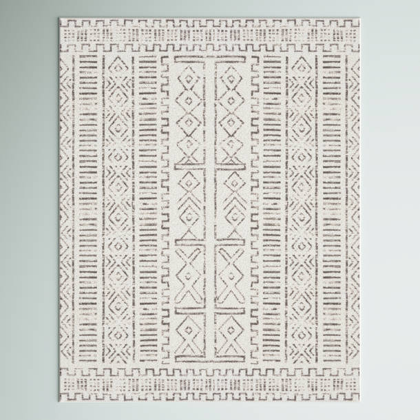 Zipcode Design™ Herrod Abstract Gray/Tan/White Area Rug & Reviews | Wayfair