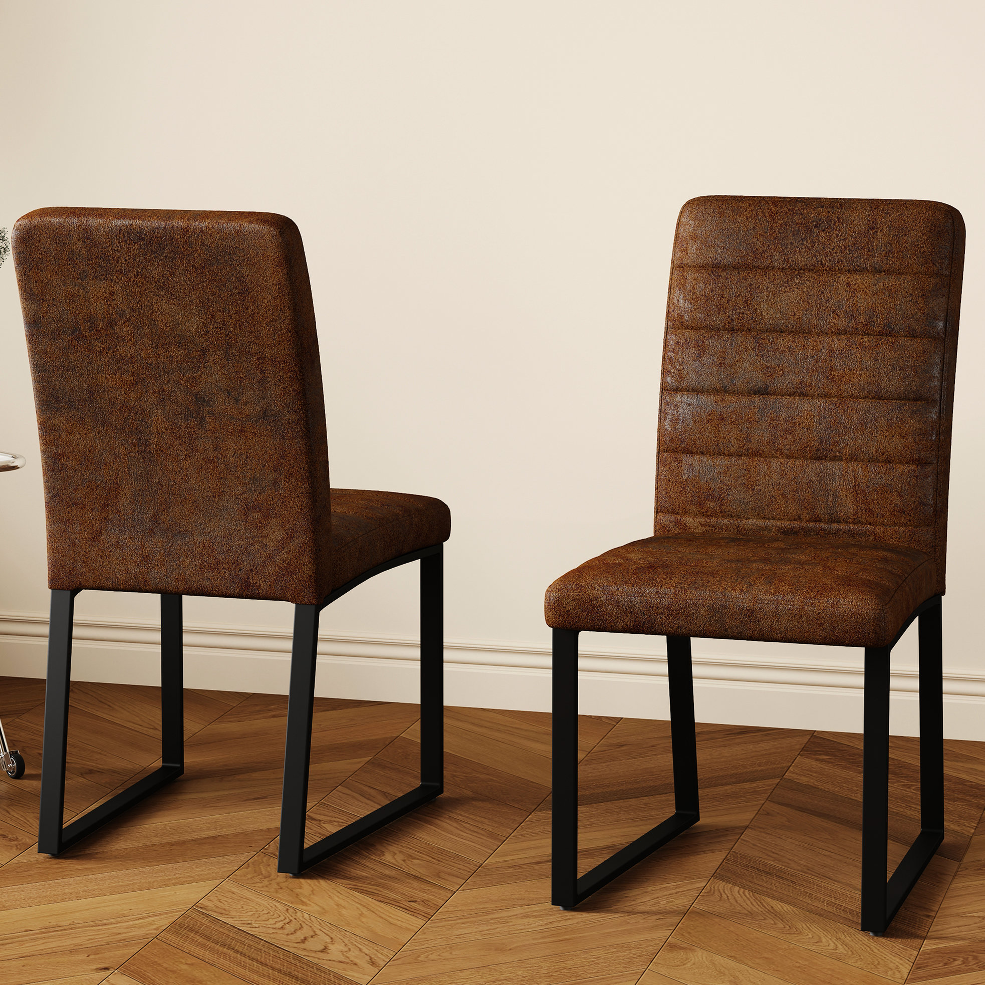 Latitude Run® , 2, Pu Chairs, Office Or Dining, Tubing, Multiple Color ...