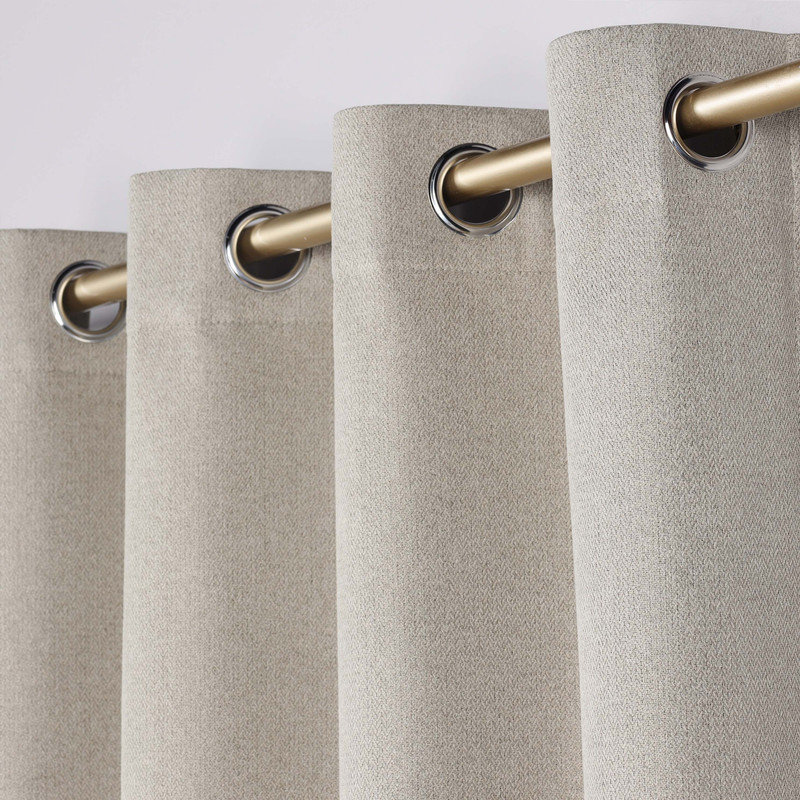 Superior Nyan 100% Blackout Machine Washable Curtain Panels, Set of 2 ...