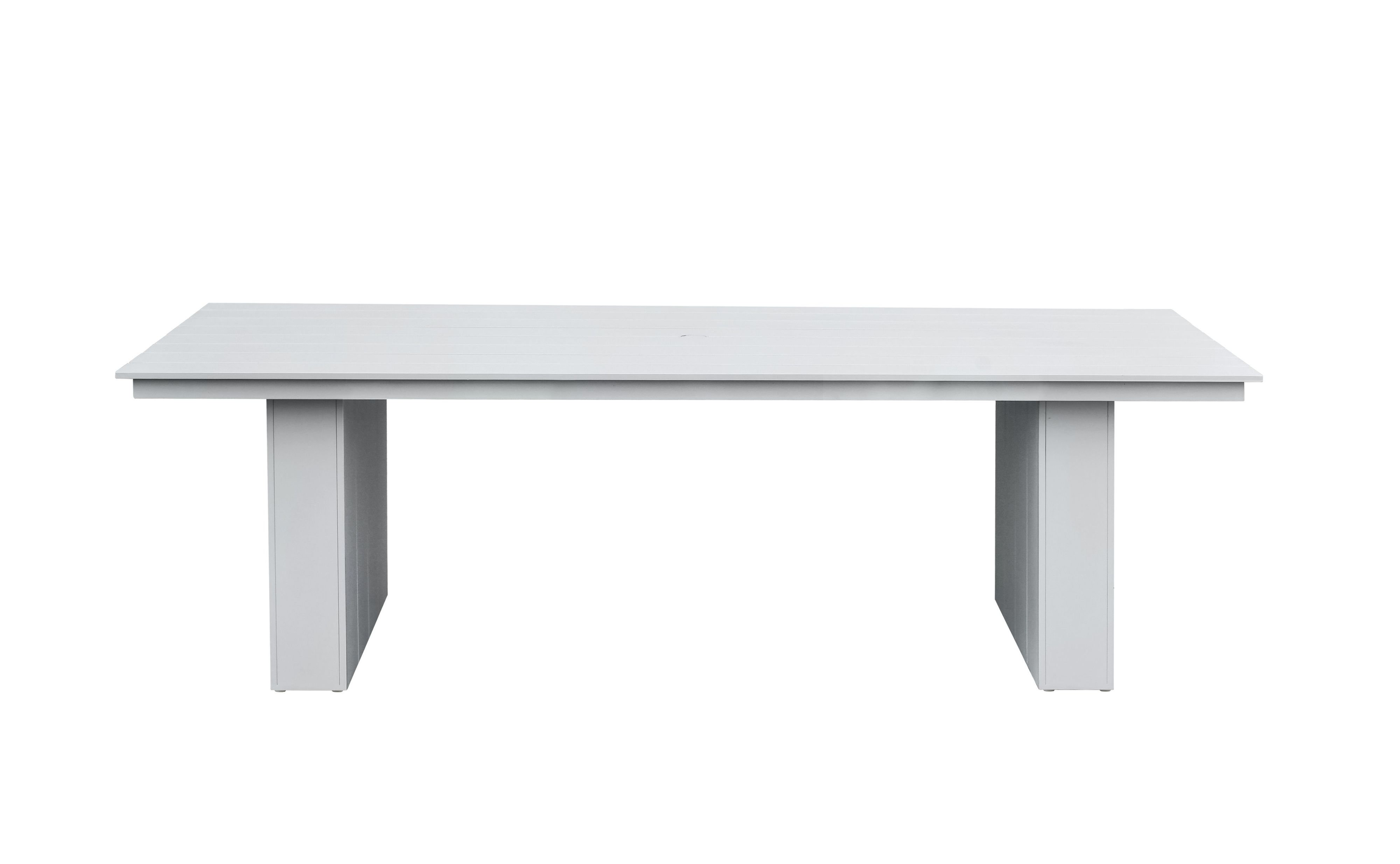 Latitude Run® Peryman Outdoor Aluminum Dining Table, Buff | Wayfair