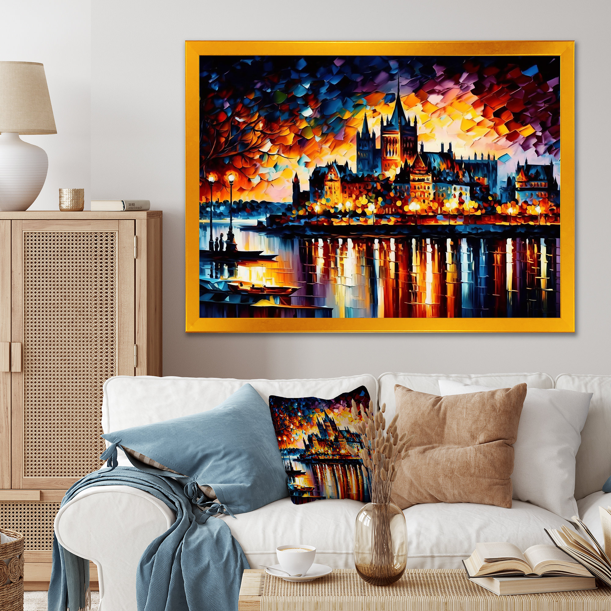 Design Art Colorful Quebec City I - Picture Frame Print on Canvas | Wayfair