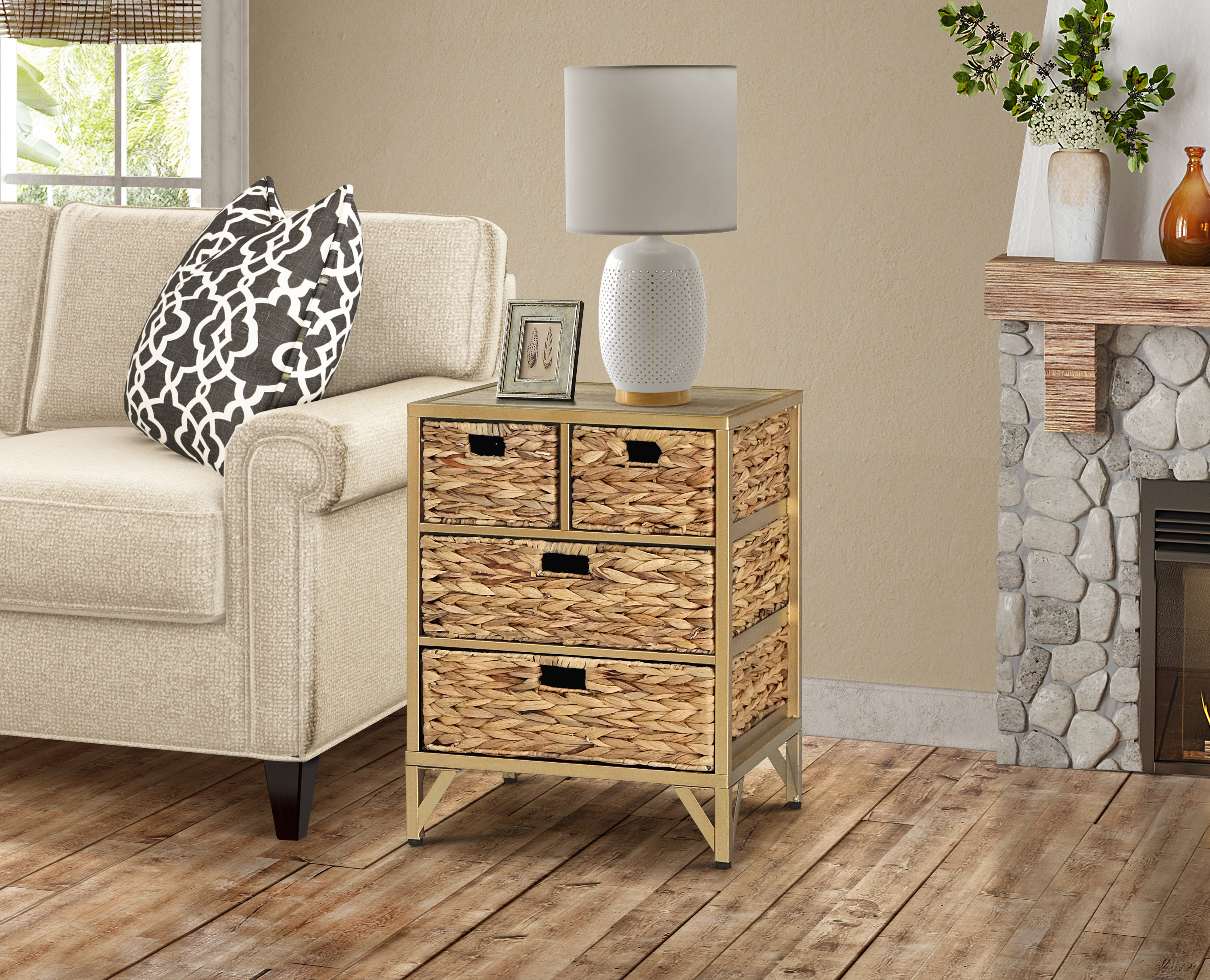 Sand & Stable™ Baby & Kids Pensacola 4 - Drawer End Table with Storage ...