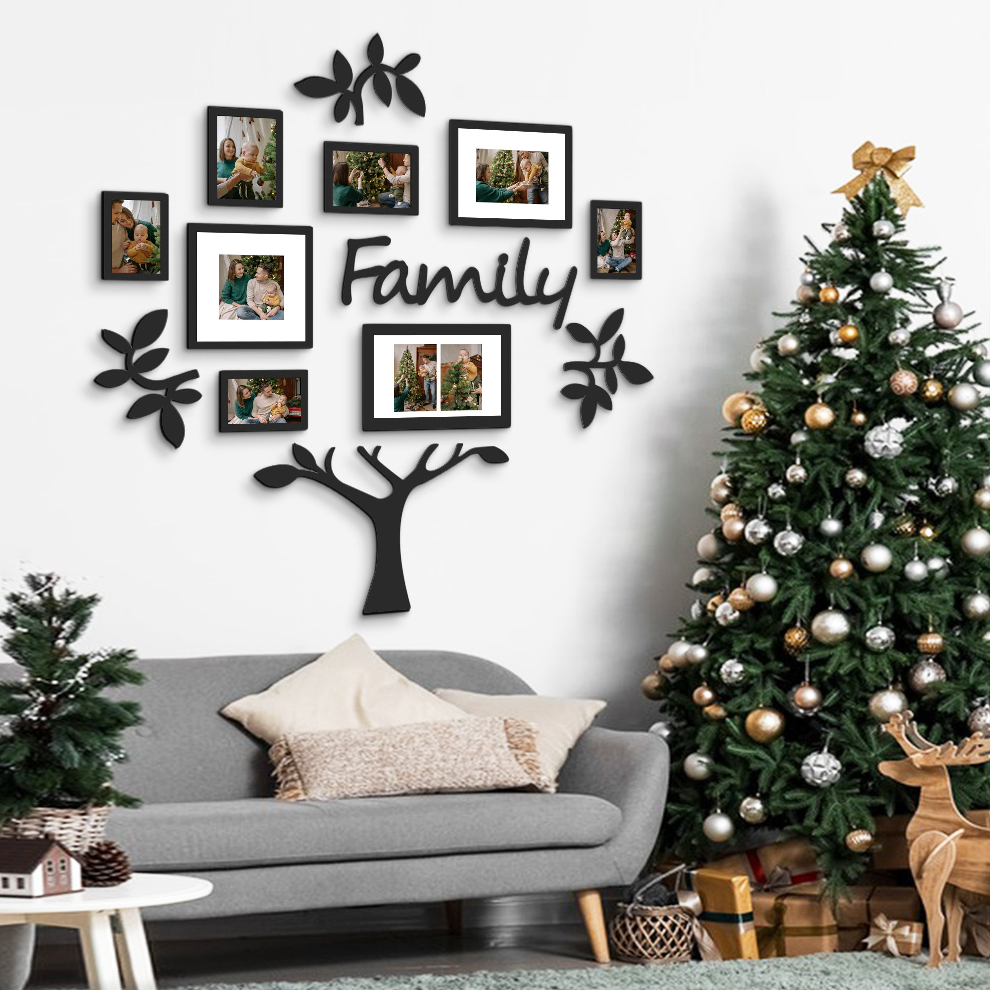 Red Barrel Studio® Guruvansh Family Picture Frame, Collage Wall Frame ...