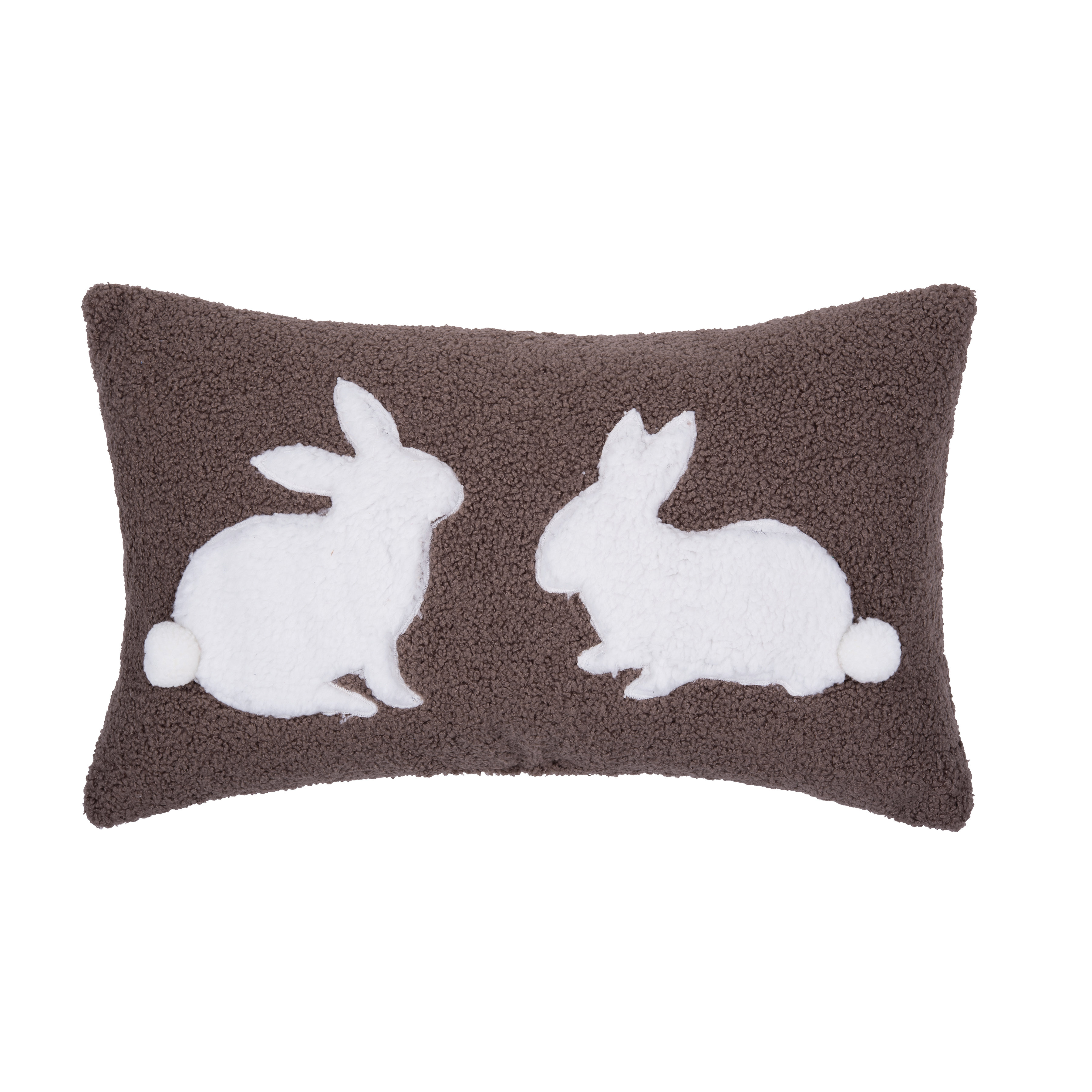 C&F Home Easter Bunny Rabbit Duo Tufted Decorative Throw Pillow | Wayfair