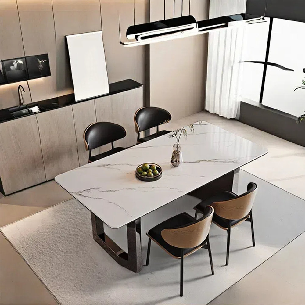 A Zoetic Home Thickened rock plate dining table sets - Wayfair Canada