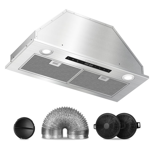 VENFAN Range Hood Insert 30 inch, Vent Hood Insert with 600 CFM, Ducted ...