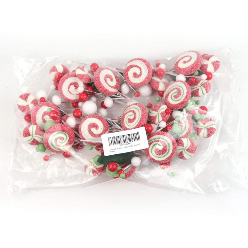 The Holiday Aisle® Set of 12 Assorted Sugar Lollipop Christmas Candy ...