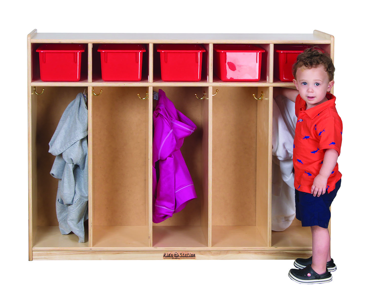 Kids' Station 5 Section Preschool Cubby Locker | Wayfair