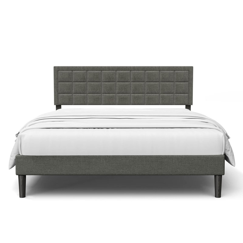Ebern Designs Northleach King Size Tufted Platform Bed | Wayfair