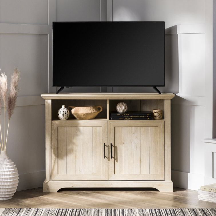 Red Barrel Studio® Rahzel 44" 2-Door Corner TV Stand for TVs up to 50 ...