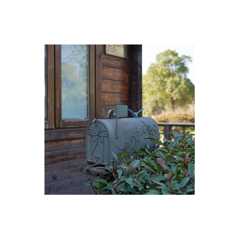 Trazla Heavy Duty Galvanized Steel Mailbox Post, Rural Mail Box Postal ...