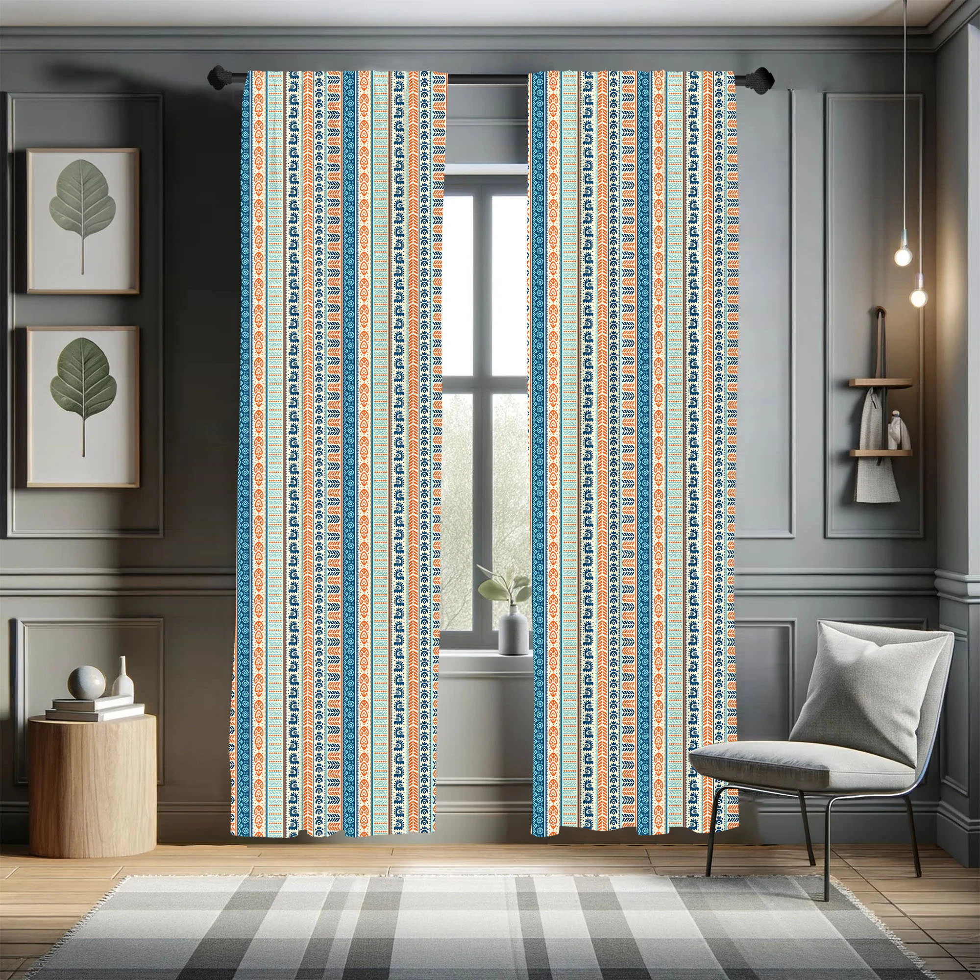 East Urban Home Tibal Semi-Sheer Rod Pocket Sliding Panel | Wayfair