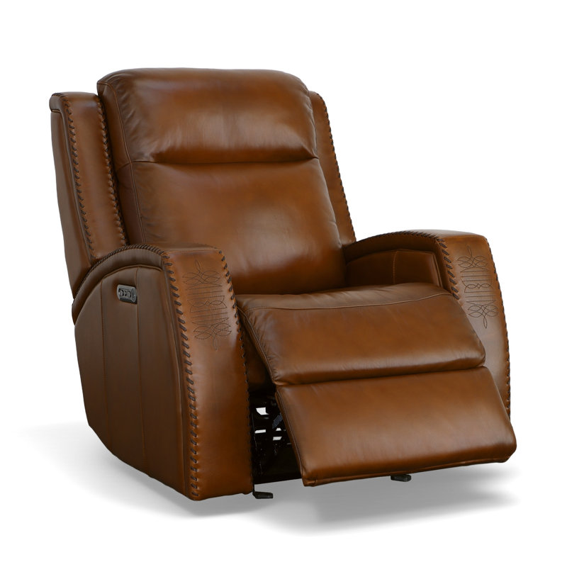 Flexsteel Mustang Leather Power Recliner & Reviews | Wayfair