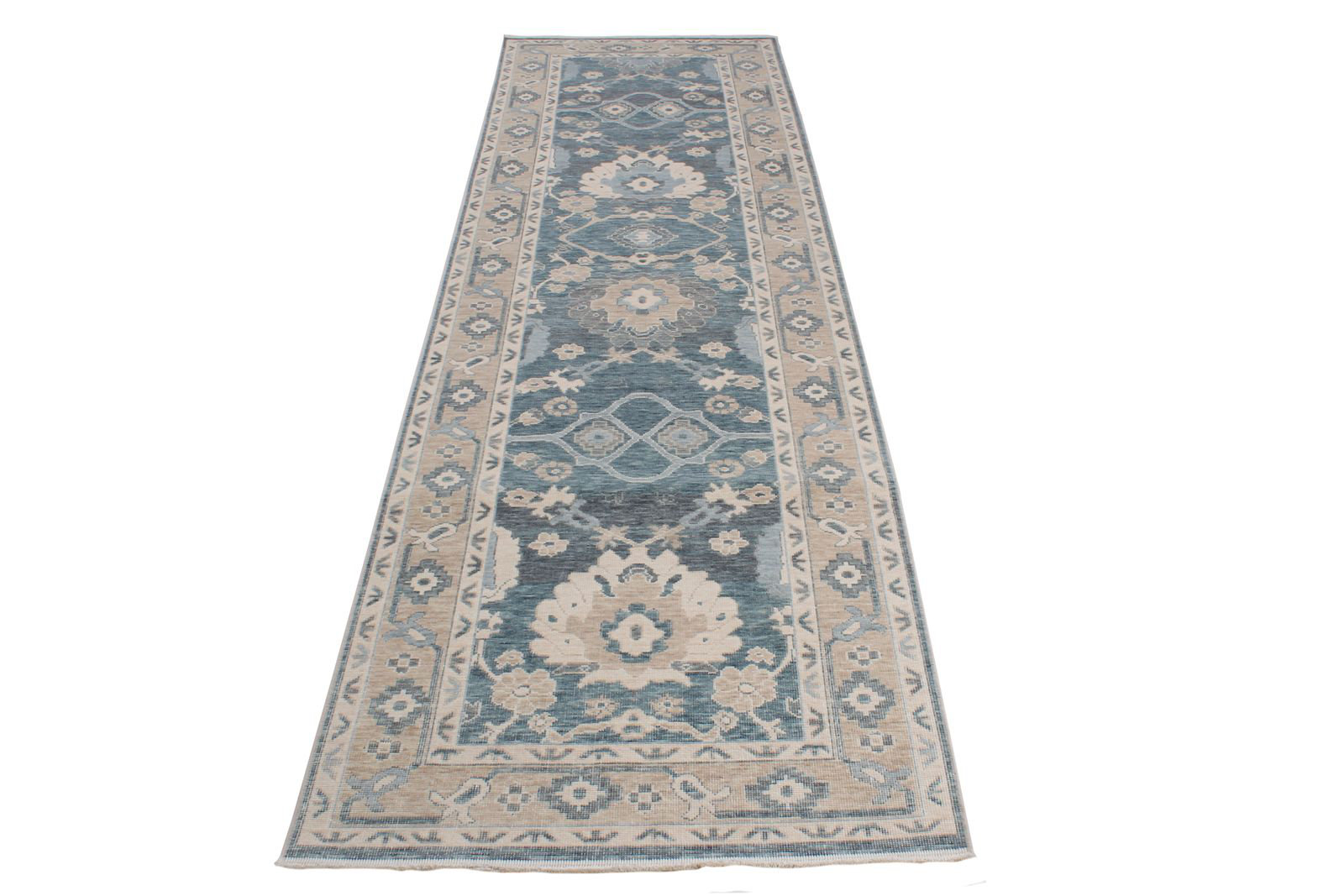 Home and Rugs 3x10 Gray and Beige Turkish Traditional Runner | Wayfair