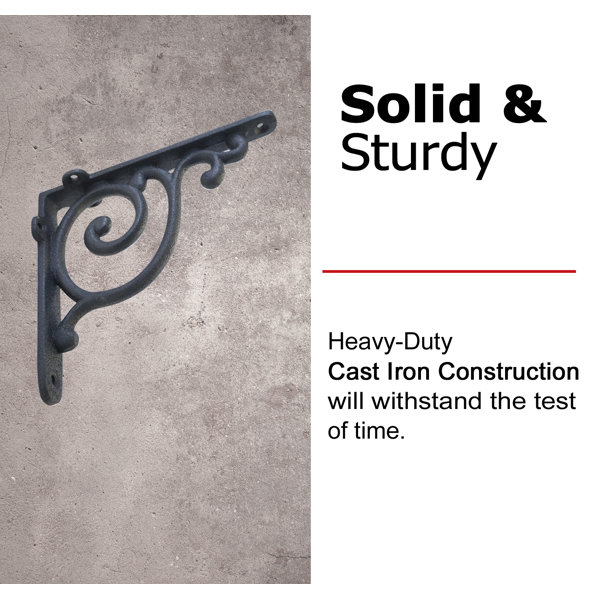 Williston Forge Jesup Scroll Wall Shelf Bracket & Reviews | Wayfair