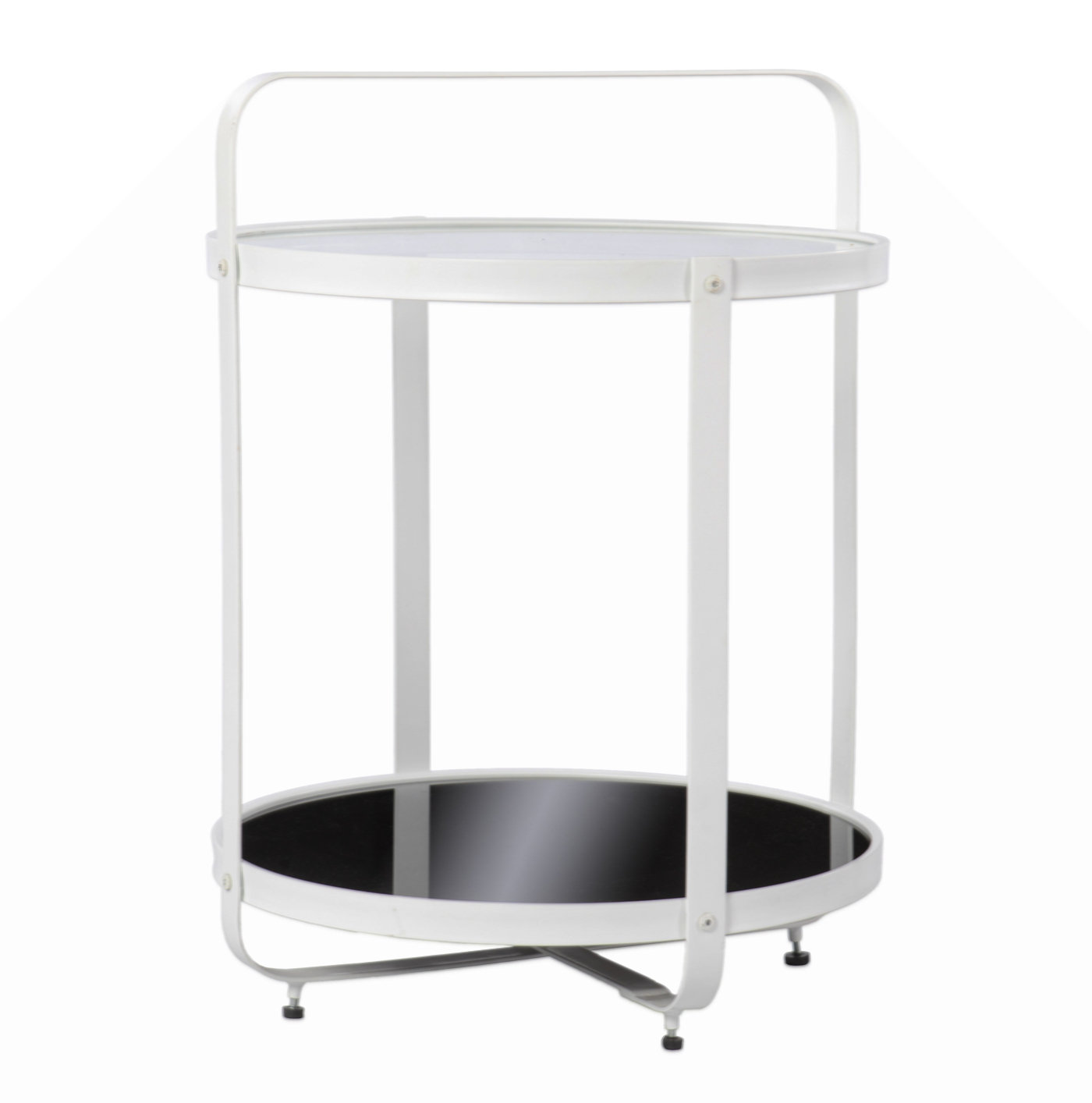 Ivy Bronx Tomasine Glass-Top End Table Living Room Side Table Accent ...