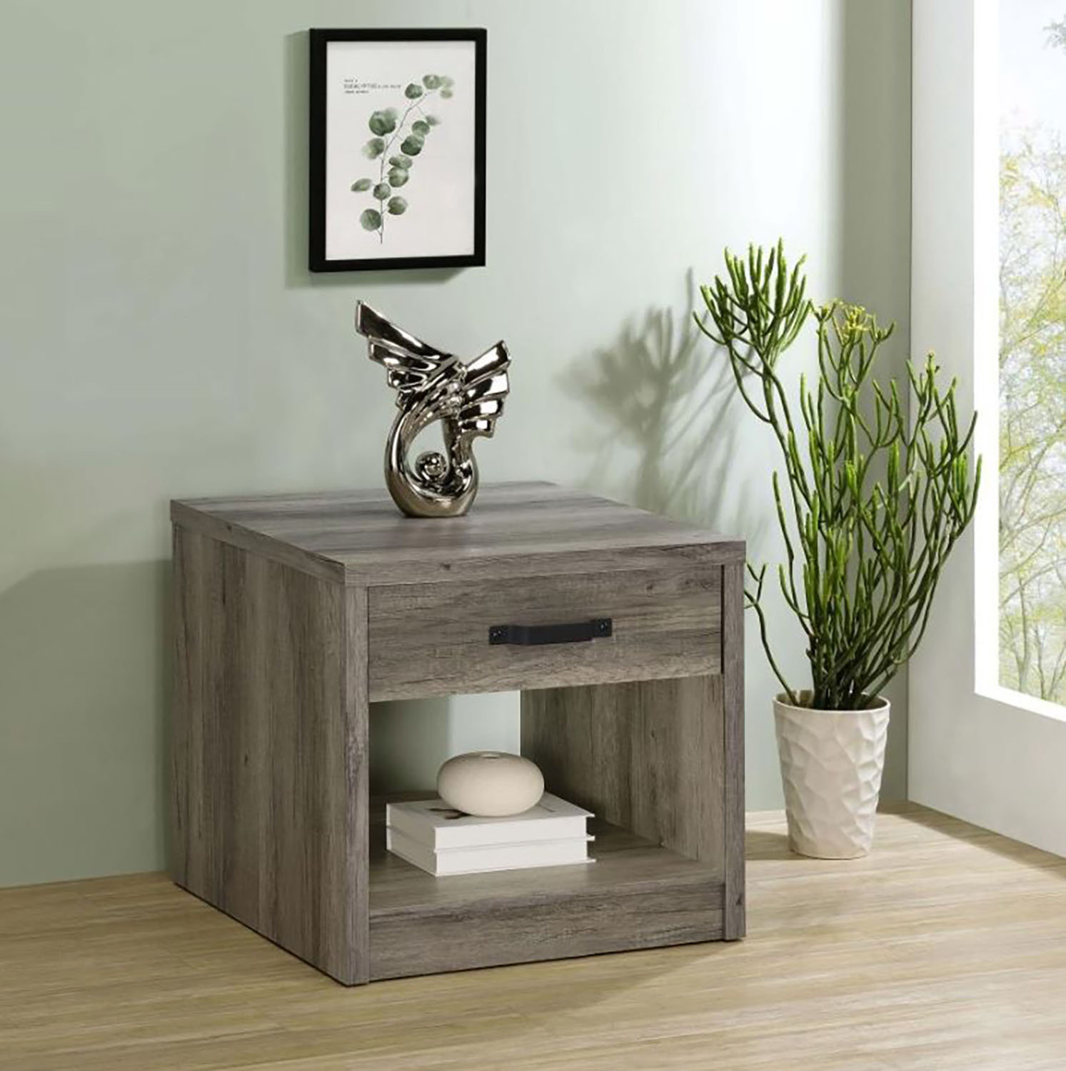 Andrew Home Studio Table de bout carrée à 1 tiroir Heenri - Wayfair Canada