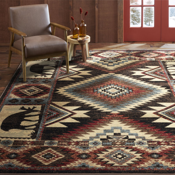 Millwood Pines Pari Southwestern Brown Area Rug & Reviews - Wayfair Canada