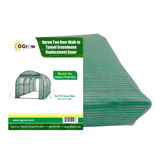 OGrow Machrus Ogrow Premium PE Greenhouse Replacement Cover for Your ...