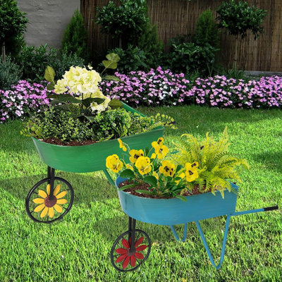 wheelbarrow planter