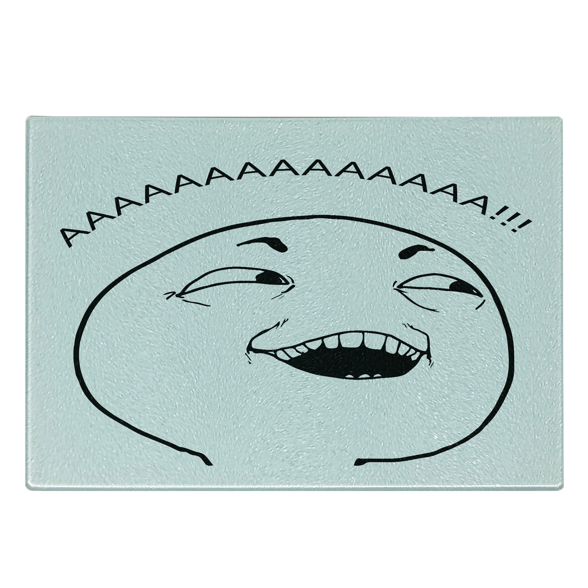 Ambesonne Humor Tempered Glass Cutting Board Happy Boy Meme Black and ...