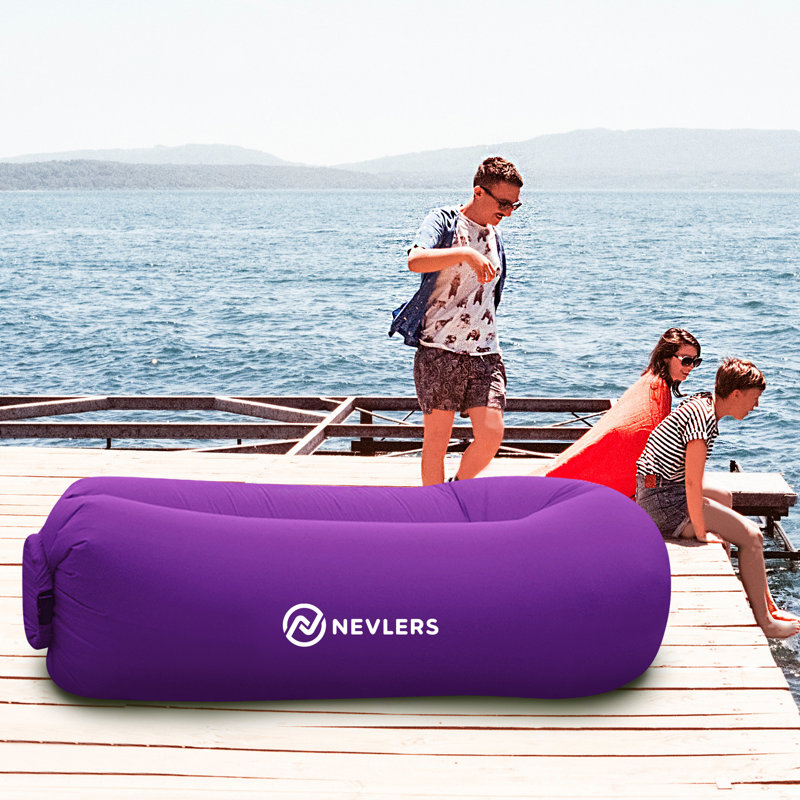 Nevlers Inflatable Lounger Great for Camping and Hikes with Attached ...