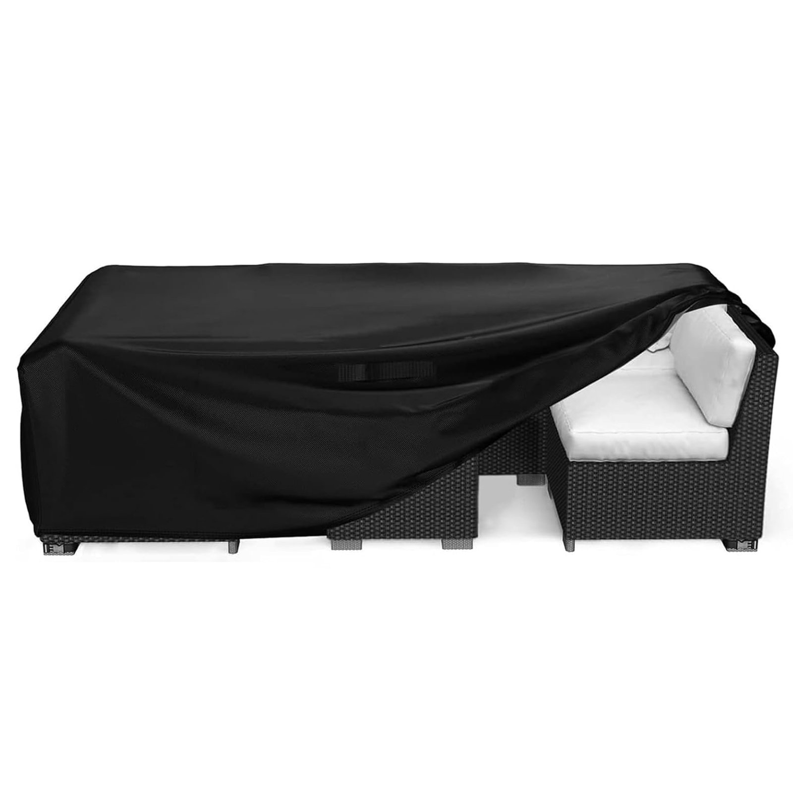 Rebrilliant 600D Waterproof Outdoor Patio Furniture Covers 137" x 102 ...