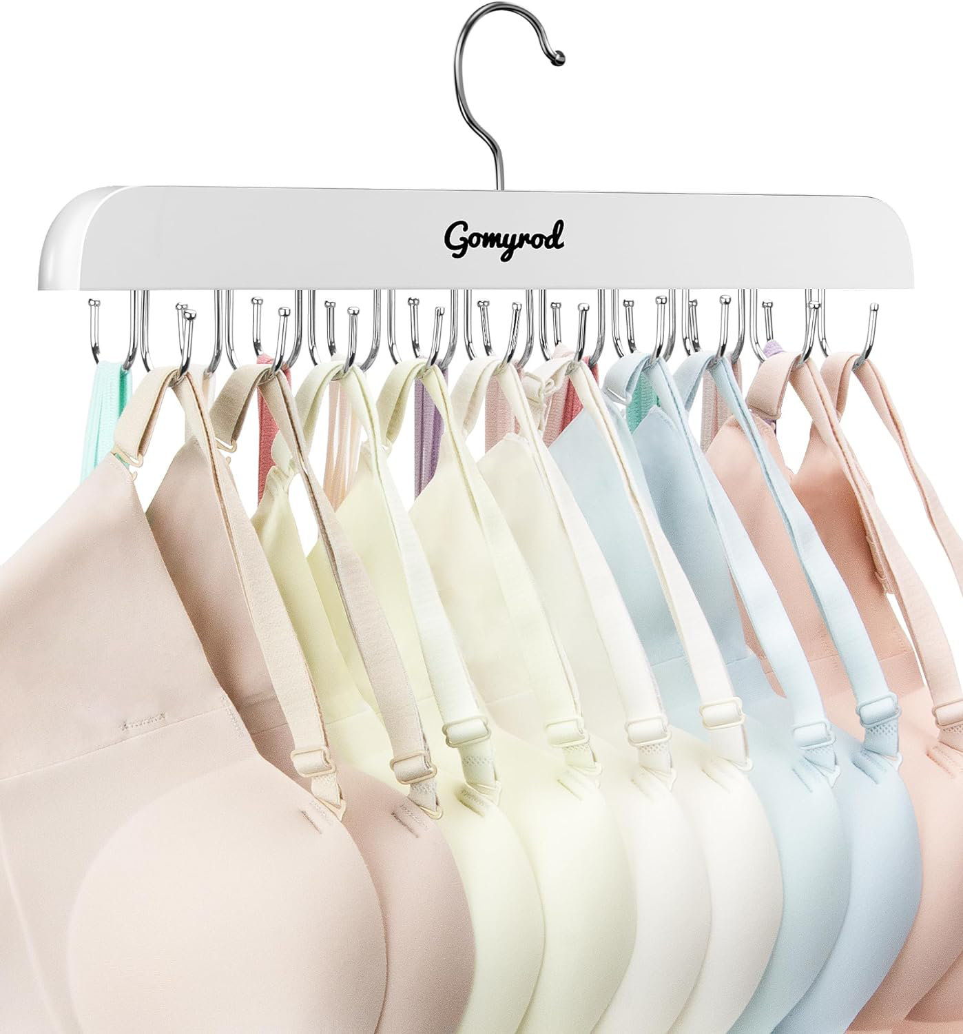 BLASIVE 1 Pack Tank Top Hanger w/20 Hooks Capacity Foldable Wood Space ...