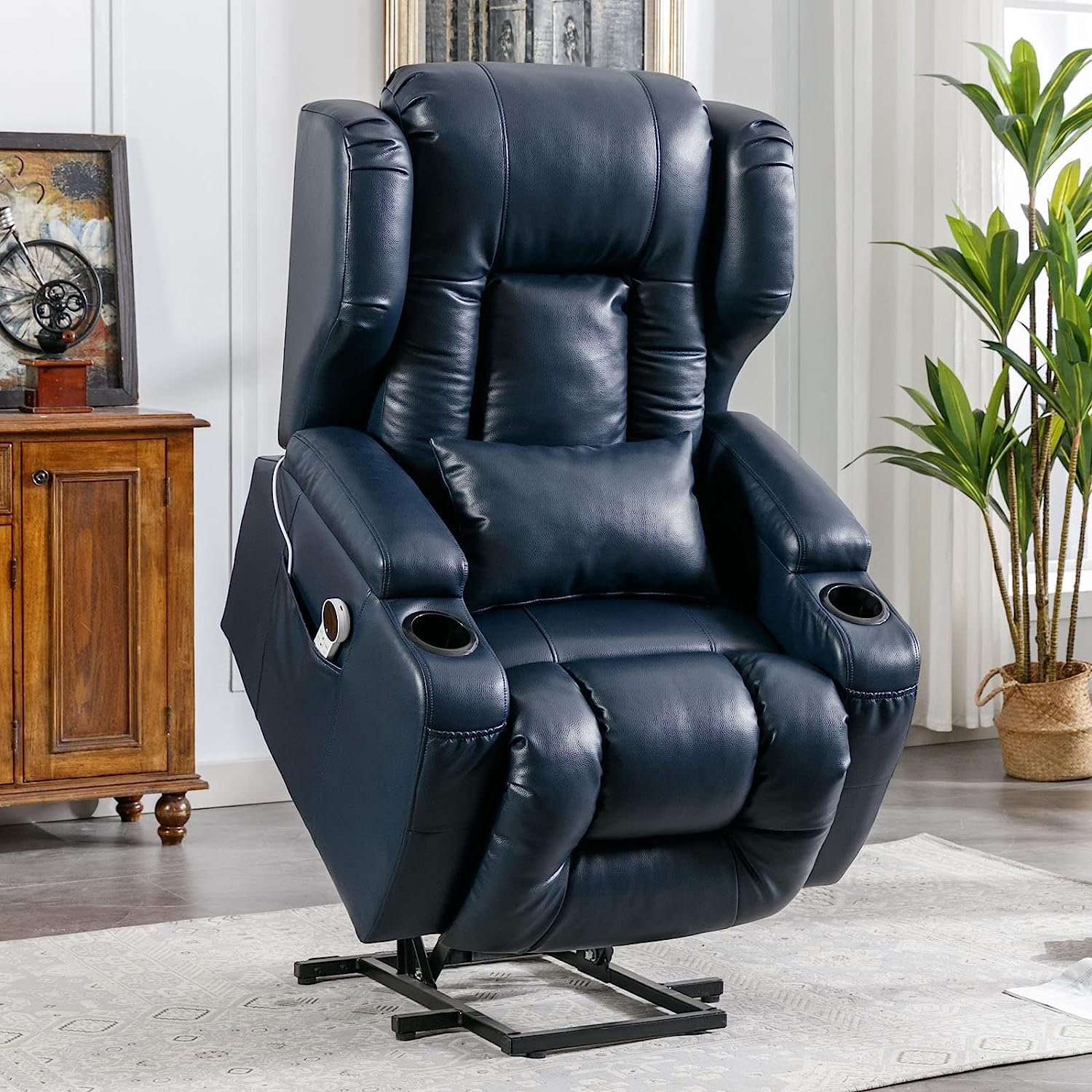 Red Barrel Studio® Galghard Leather Power Lift Recliner Chairs ...